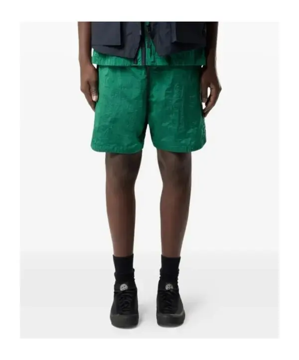 Stone Island Logo Patch Bermuda Shorts - Malachite
