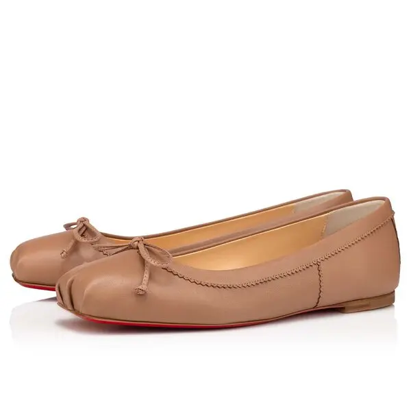 CHRISTIAN LOUBOUTIN Mamadrague Ballet Flats - Brown