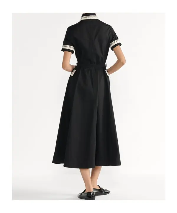 Dior Mid-length Flared Shirtdress With Tassels