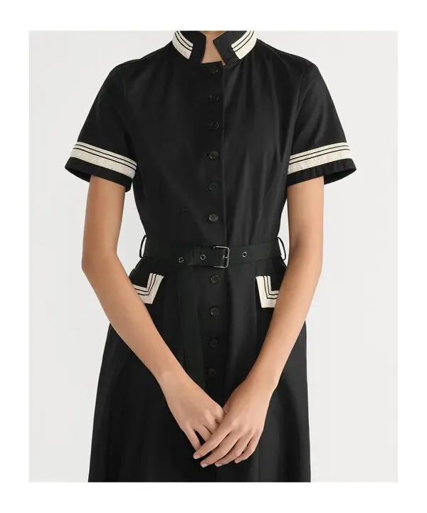 Dior Mid-length Flared Shirtdress With Tassels