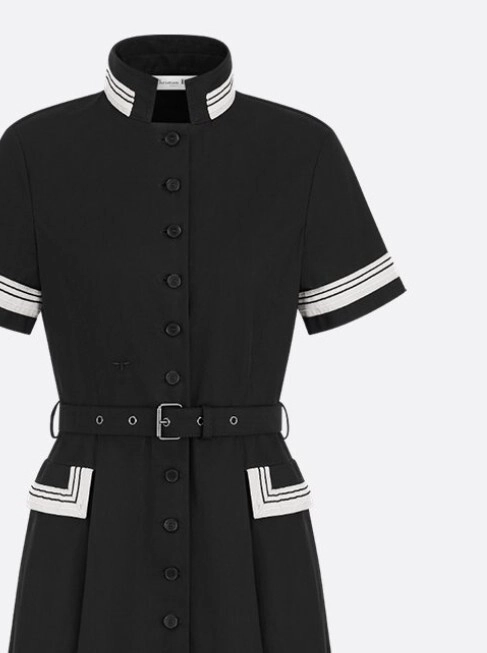Dior Mid-length Flared Shirtdress With Tassels