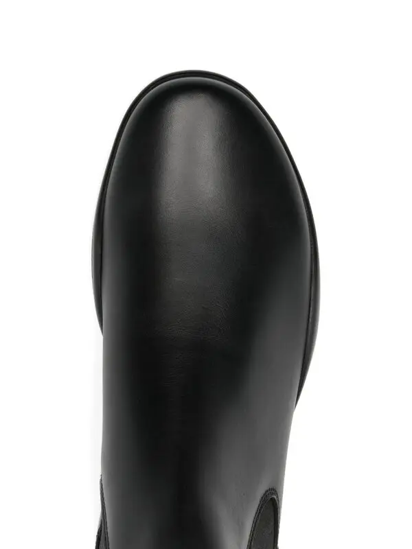 Prada Chelsea Boots With Pull Tab - Black