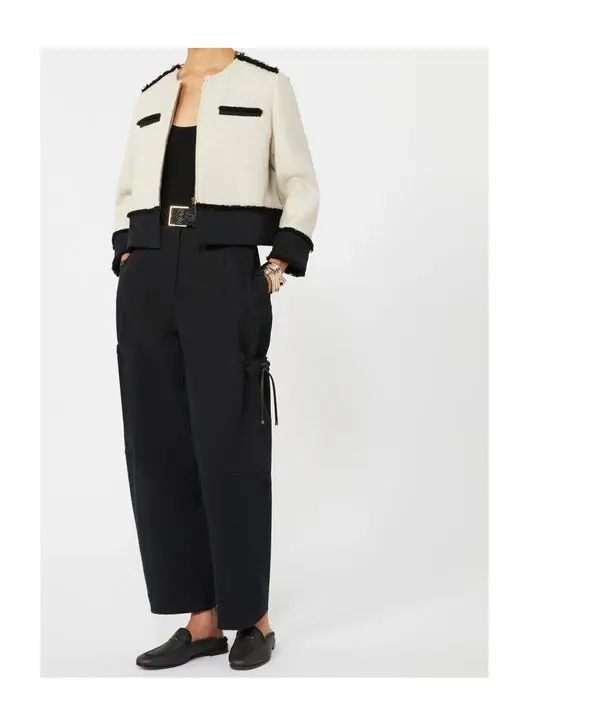 Max Mara Pagaia Fringed Trim Jacket