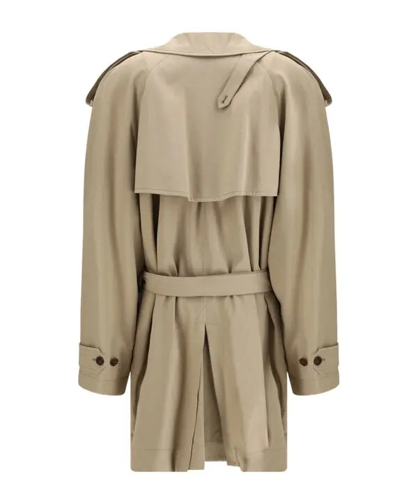 Balenciaga Belted Double-breasted Trench Coat