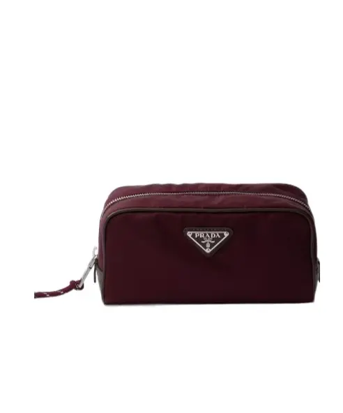 Prada Re-nylon Speedrock Pouch - Wine Red
