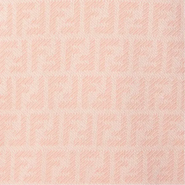 Fendi Ff Jacquard Crewneck Cardigan - Pink