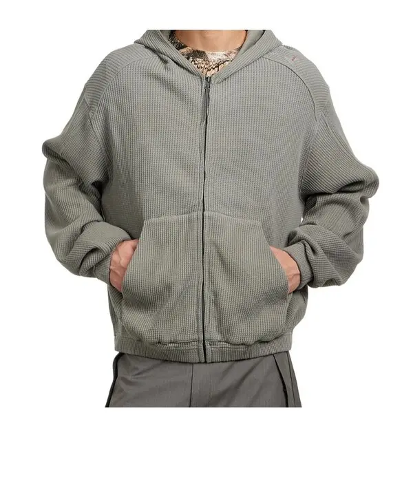 ROA Hooded Zip-up Sweatshirt - Grey