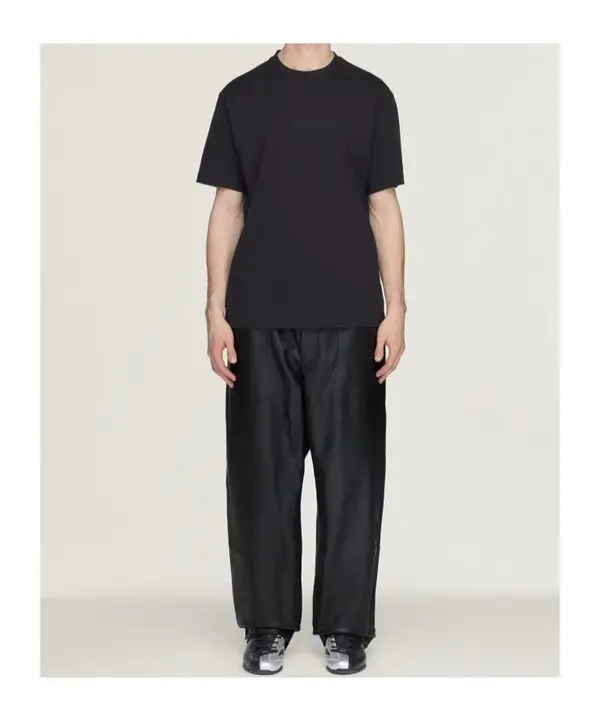Y3 Mercedes-amg Petronas Leather Wide-leg Pants