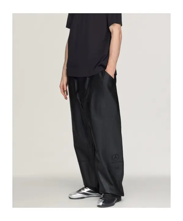 Y3 Mercedes-amg Petronas Leather Wide-leg Pants