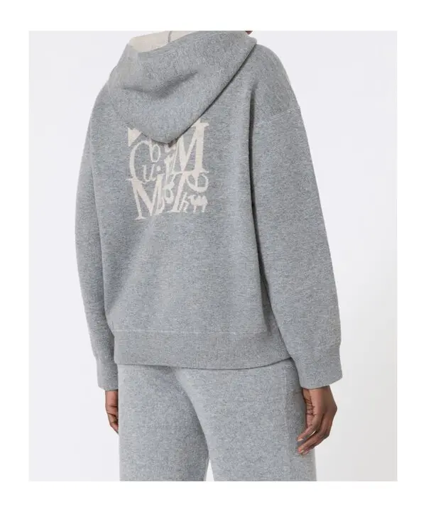 Max Mara Smmquiete Hooded Zip-up Cardigan - Medium Gray