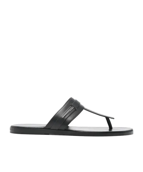 TOM FORD T Logo Thong Strap Sandals