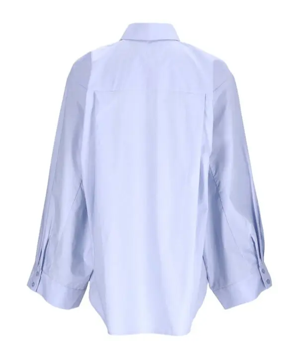THE FRANKIE SHOP Tila Wide Sleeve Shirt - Light Blue