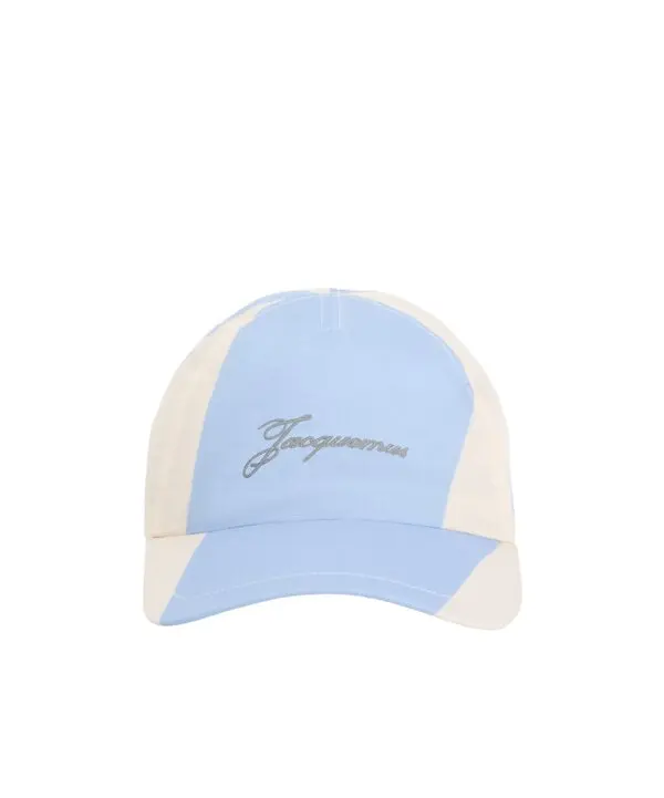 Jacquemus La Casquette Baluchon Striped Cap - Blue