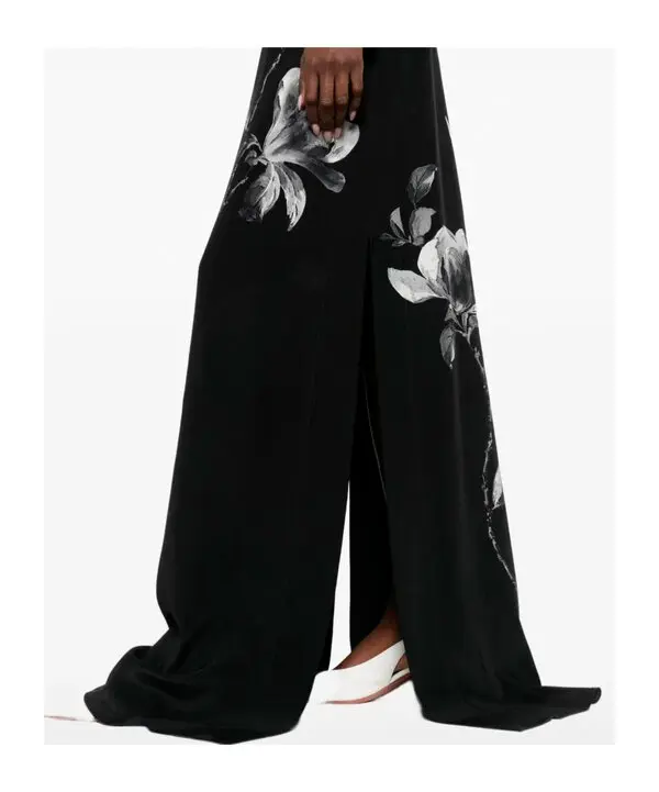 Ermanno Scervino Strappy Floral Print Maxi Dress