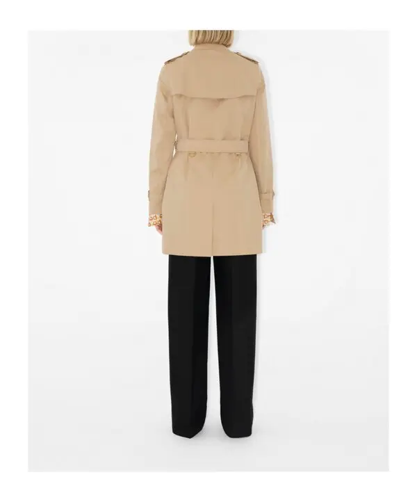 Burberry Double Breasted Belted Coat