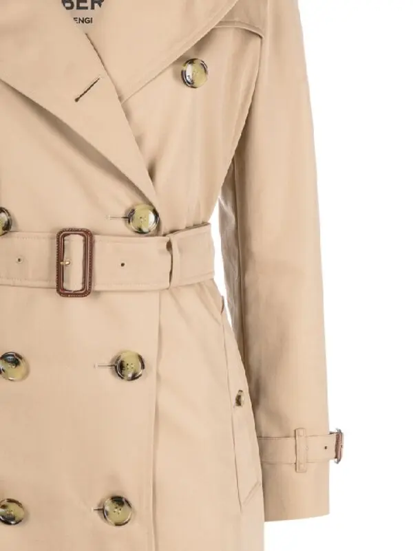 Burberry Double Breasted Belted Coat