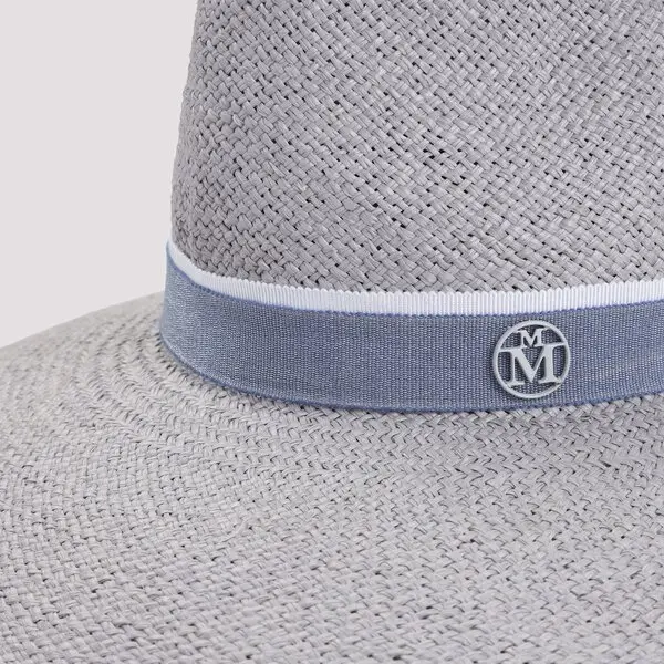 MAISON MICHEL Anne Logo Plaque Fedora