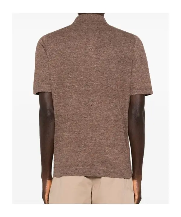 Brunello Cucinelli Slub Knit Polo Shirt