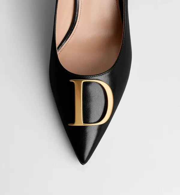 Dior Cd" Embellished Leather Pointed-toe High Heels