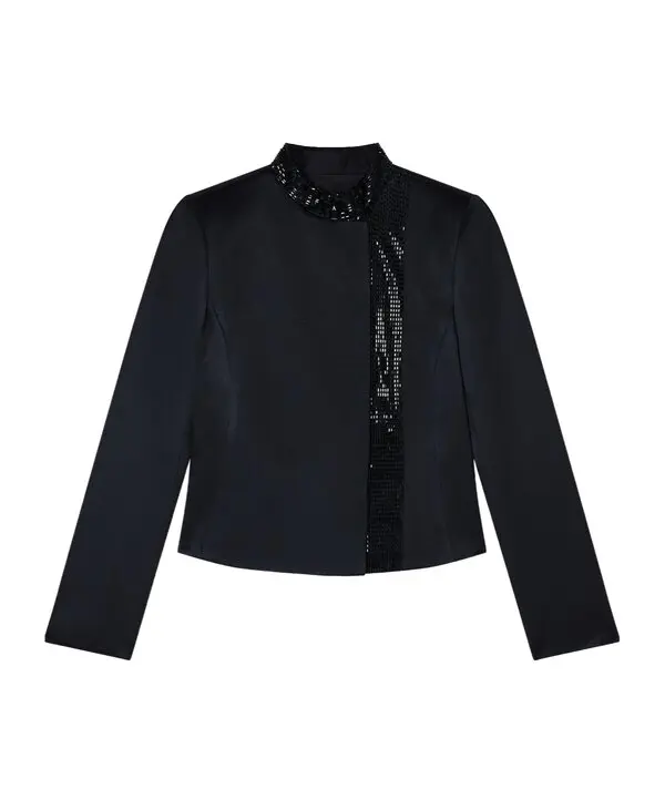 Giorgio Armani Mandarin-collar Jacket - Patterned