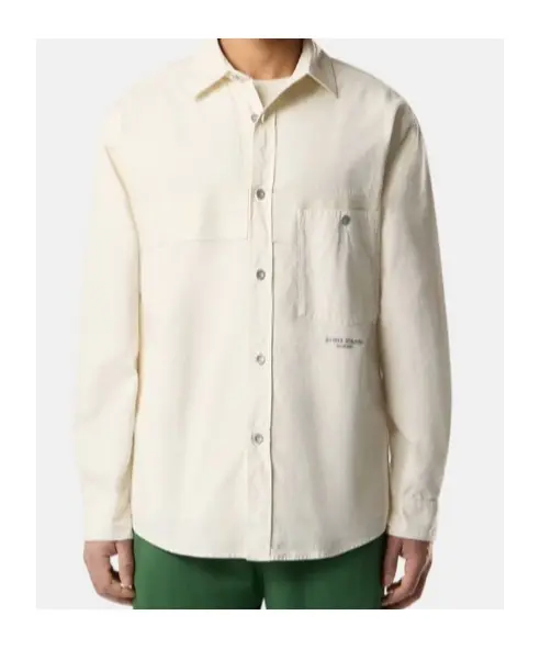 Stone Island Logo-embroidered Shirt - Ivory
