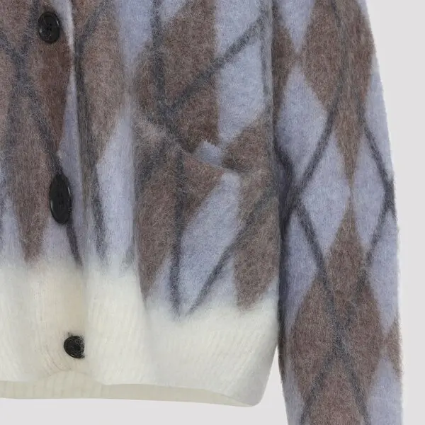 Acne Studios Argyle Pattern Cardigan - Aft