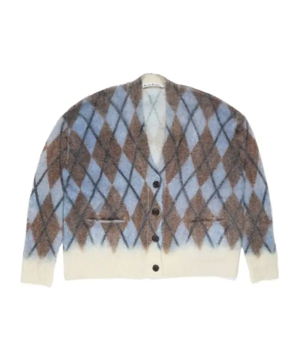 Acne Studios Argyle Pattern Cardigan - Multicolor