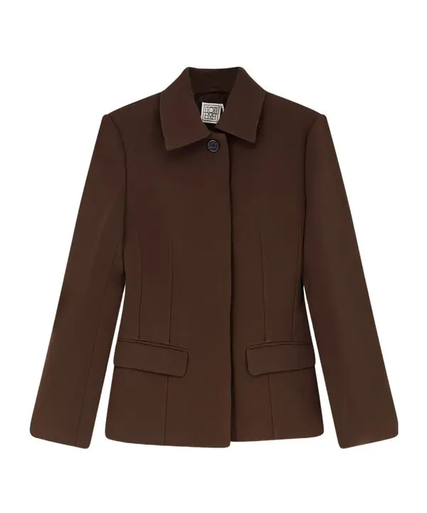 TOTEME Notched Lapel Pocket Jacket - Red