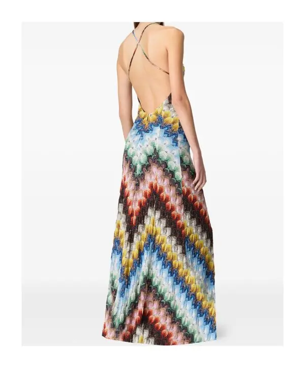 Missoni Zig-zag V-neck Maxi Dress