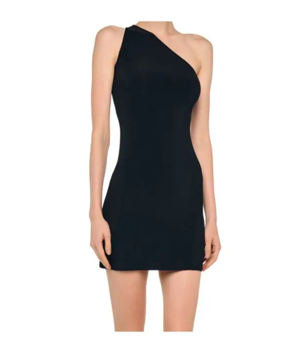 Norma Kamali One-shoulder Mini Dress