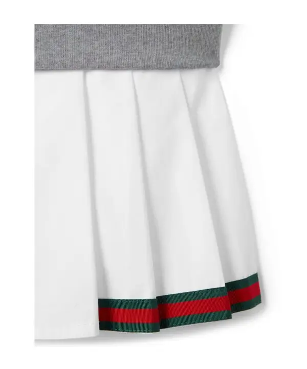 Gucci Layered Drawstring Sweatshirt With Pleated Insert