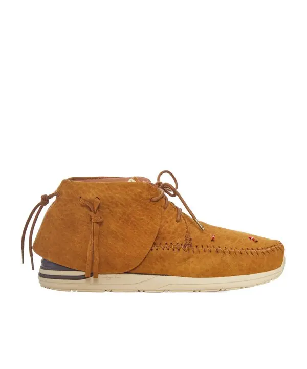 Visvim Lhamo Folk Lace-up Ankle Boots - Camel