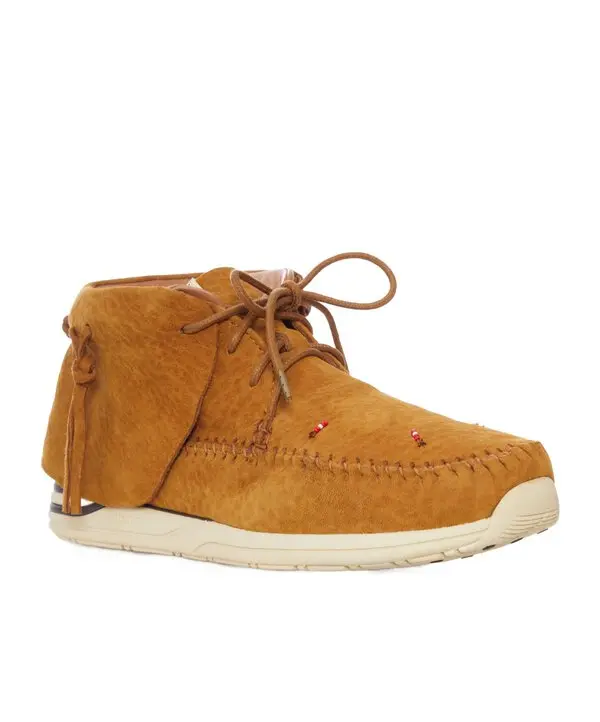 Visvim Lhamo Folk Lace-up Ankle Boots - Camel