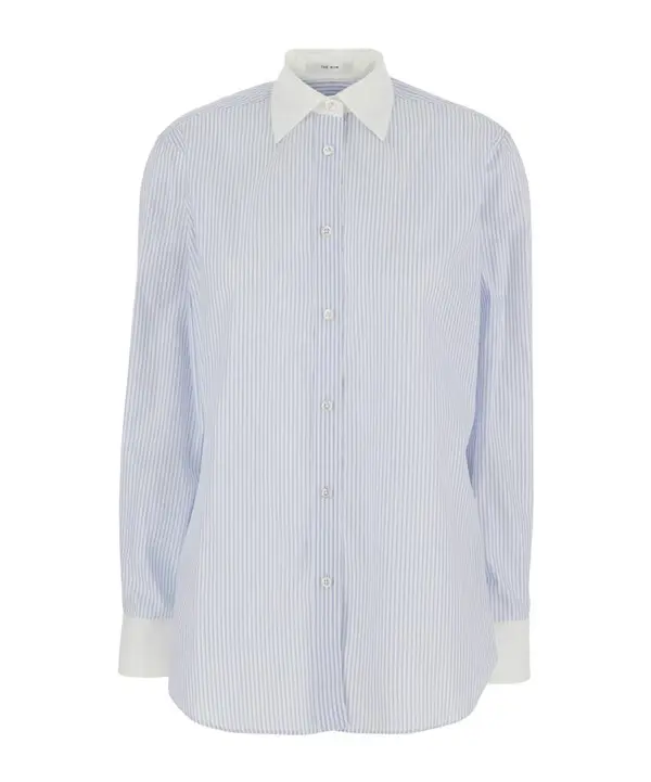 THE ROW Hilbert Striped Shirt