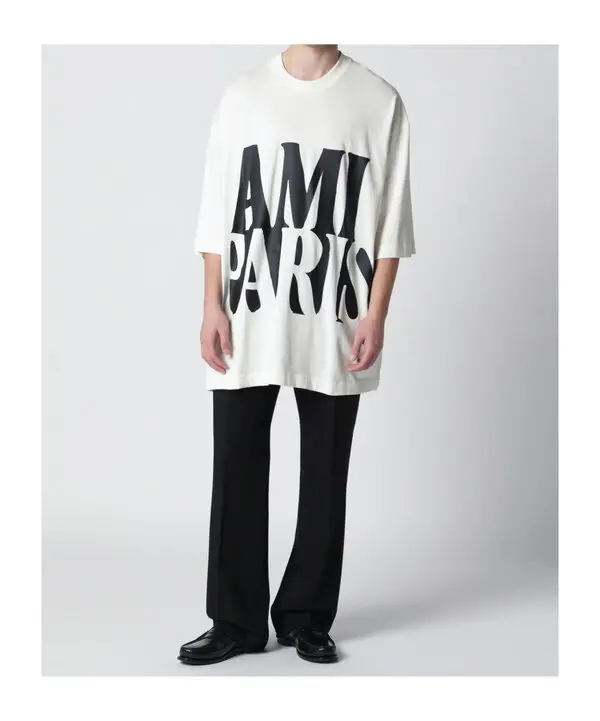 AMI Paris Logo-print T-shirt - White