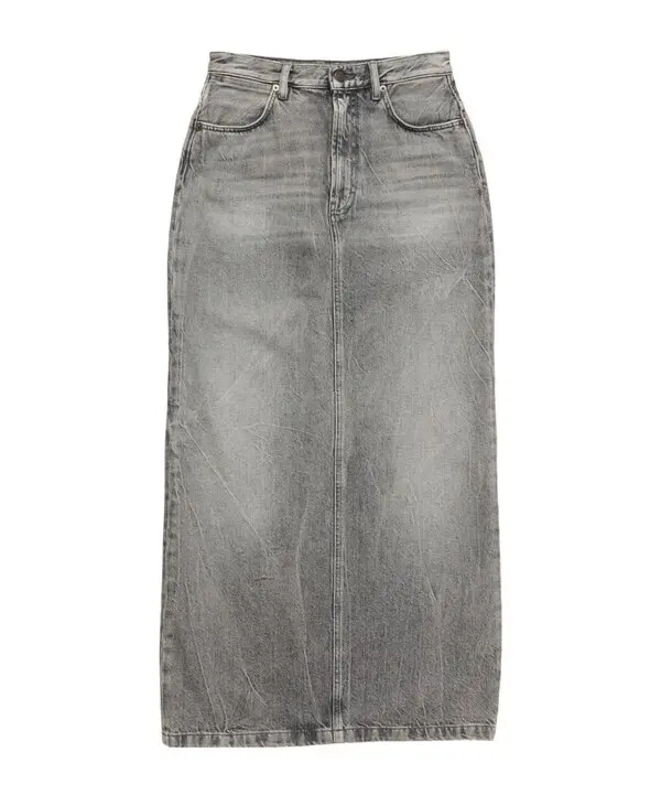 Acne Studios Panelled Denim Midi Skirt