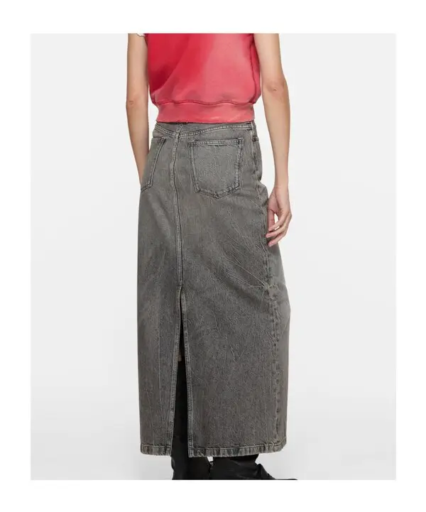 Acne Studios Panelled Denim Midi Skirt