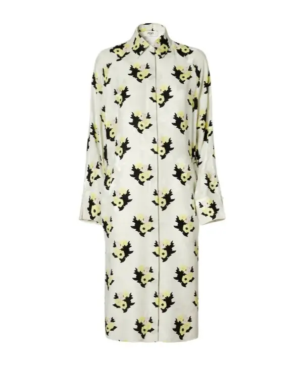 Fendi Silk Jacquard Dress - White