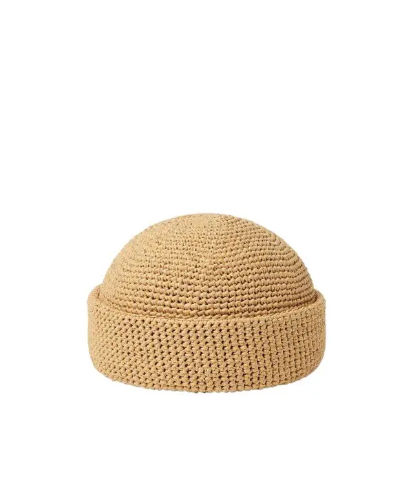 Loro Piana Doroteo Crochet-knit Beanie Hat - Nude