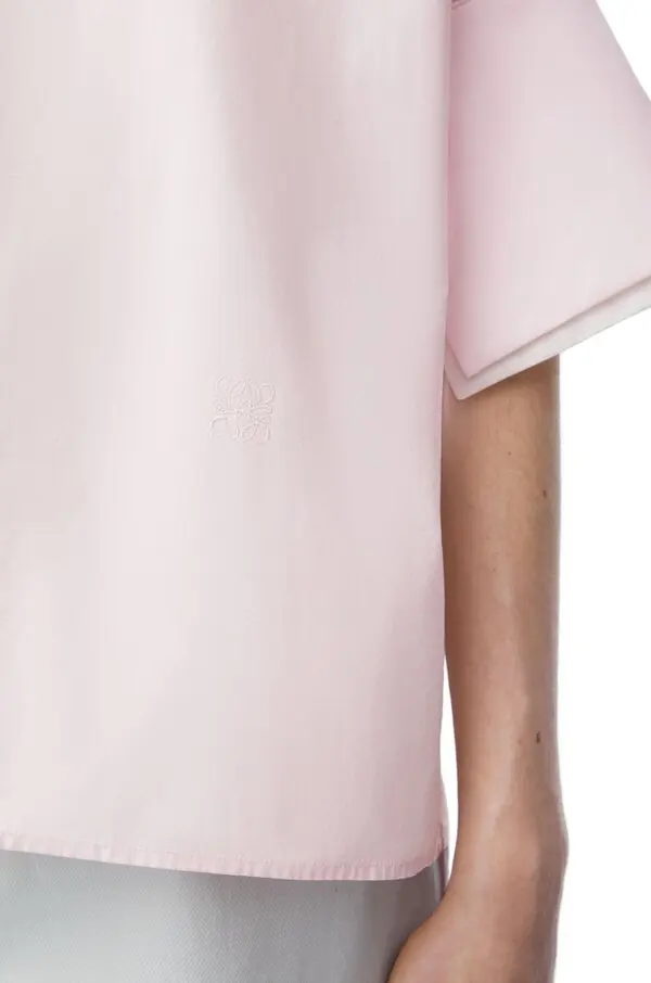 Loewe Concealed Fastened Shirt With Contrasting Cuffs And Back