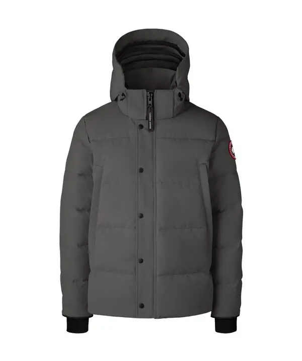 Canada Goose Zipped Hooded Down Jacket - Graphite
