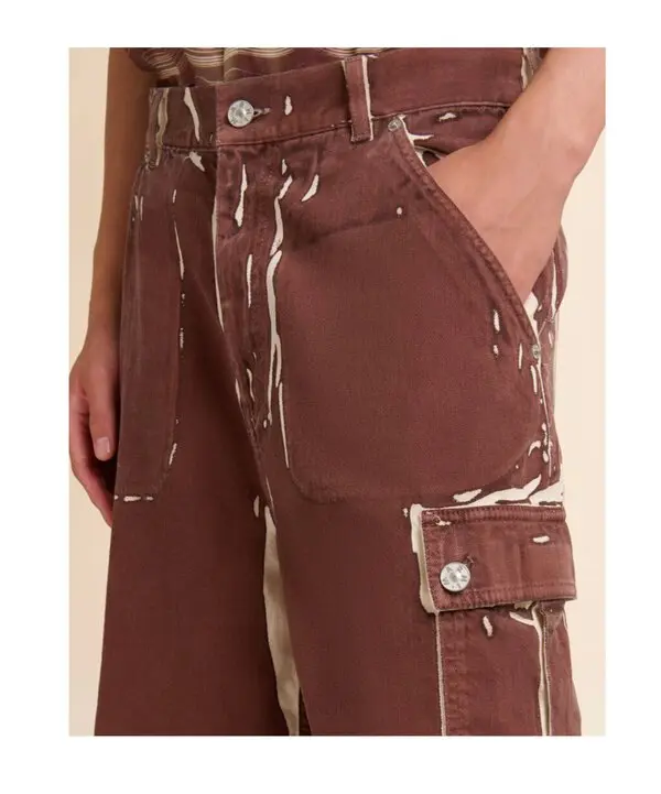 Marni Wide-leg Cargo Shorts With Screen-printed Detail