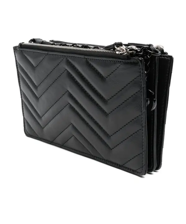 Gucci Mini Gg Marmont Shoulder Bag - Black