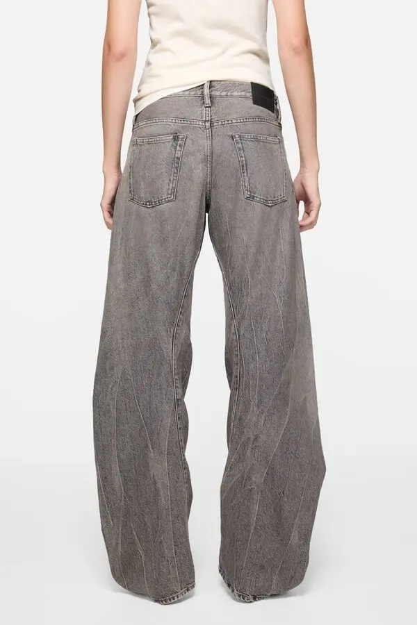 Acne Studios Loose Fit Wide Leg Jeans