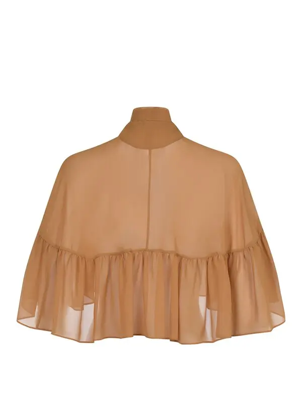 Max Mara Cape Shirt With Neck Tie