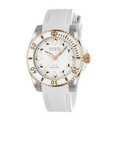 Gucci Dive Watch 36mm - Rose Gold/white