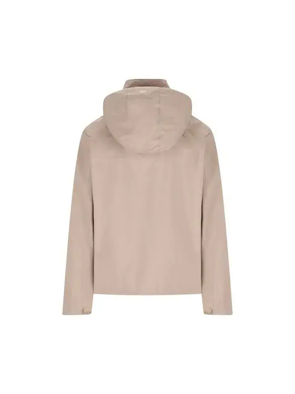 Herno Zip-up Hooded Jacket - Nude