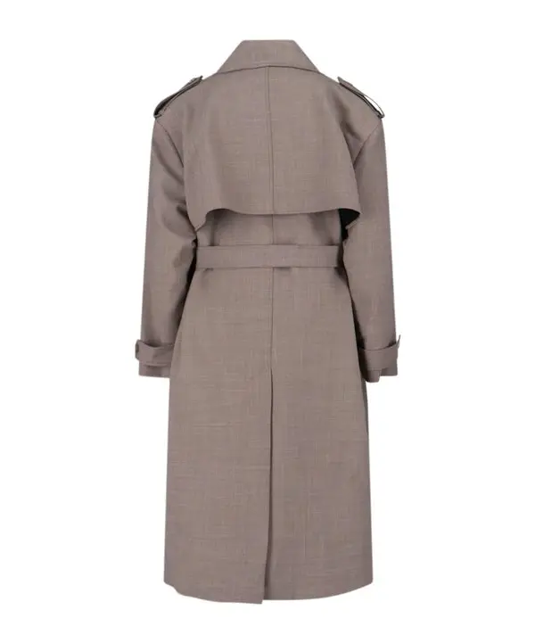 THE FRANKIE SHOP Bleecker Double-breasted Coat - Gray