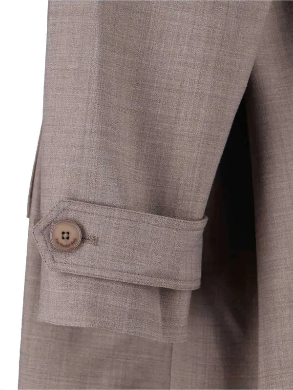 THE FRANKIE SHOP Bleecker Double-breasted Coat - Gray