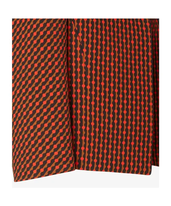 Fendi And Black Wool And Silk Jacket With Mini Dots Print